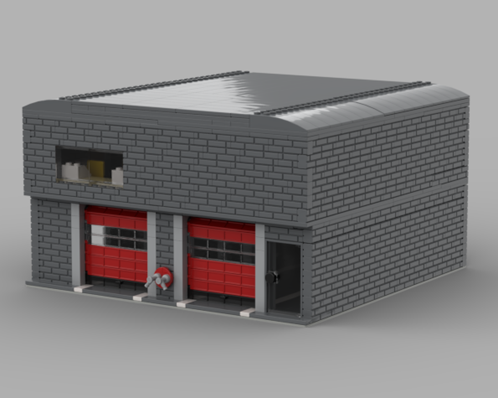 LEGO MOC Fire Station by leeggoo_Creator | Rebrickable - Build with LEGO