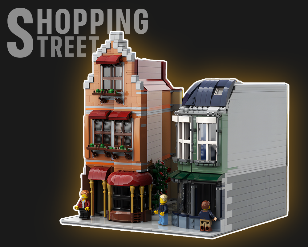 LEGO MOC Shopping street by CreatorExpert | Rebrickable - Build with LEGO