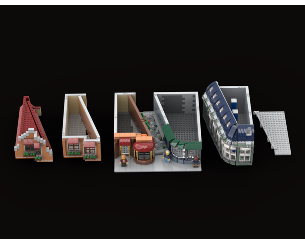 LEGO MOC Shopping street by CreatorExpert | Rebrickable - Build with LEGO