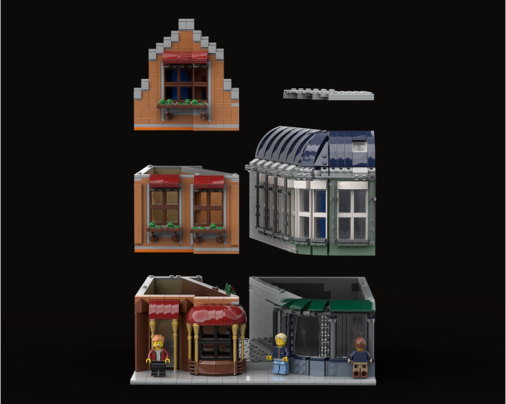 LEGO MOC Shopping street by CreatorExpert | Rebrickable - Build with LEGO