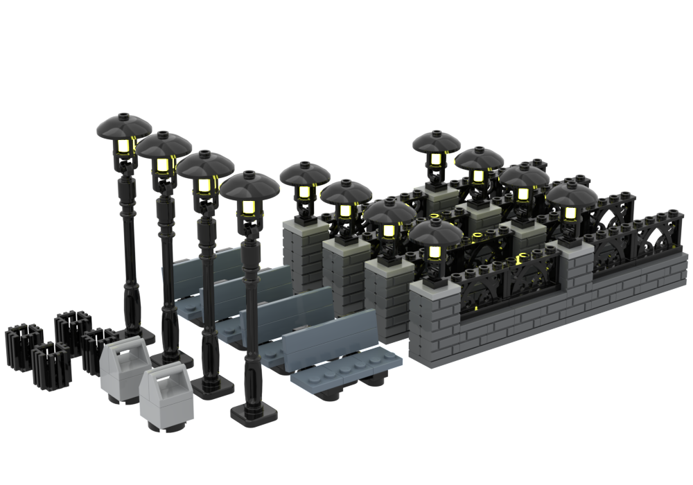 LEGO MOC City Accessory Pack #1 "Street Pack" by OrchardBuilds ...