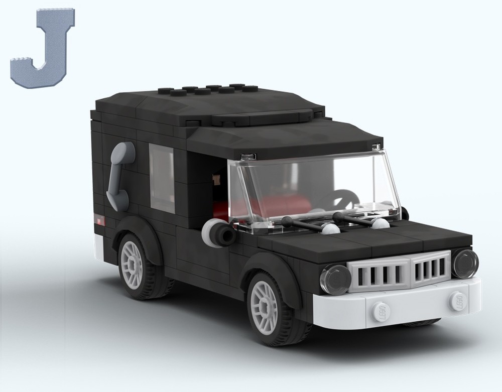 LEGO MOC Hearse With Casket by jaystepher | Rebrickable - Build with LEGO