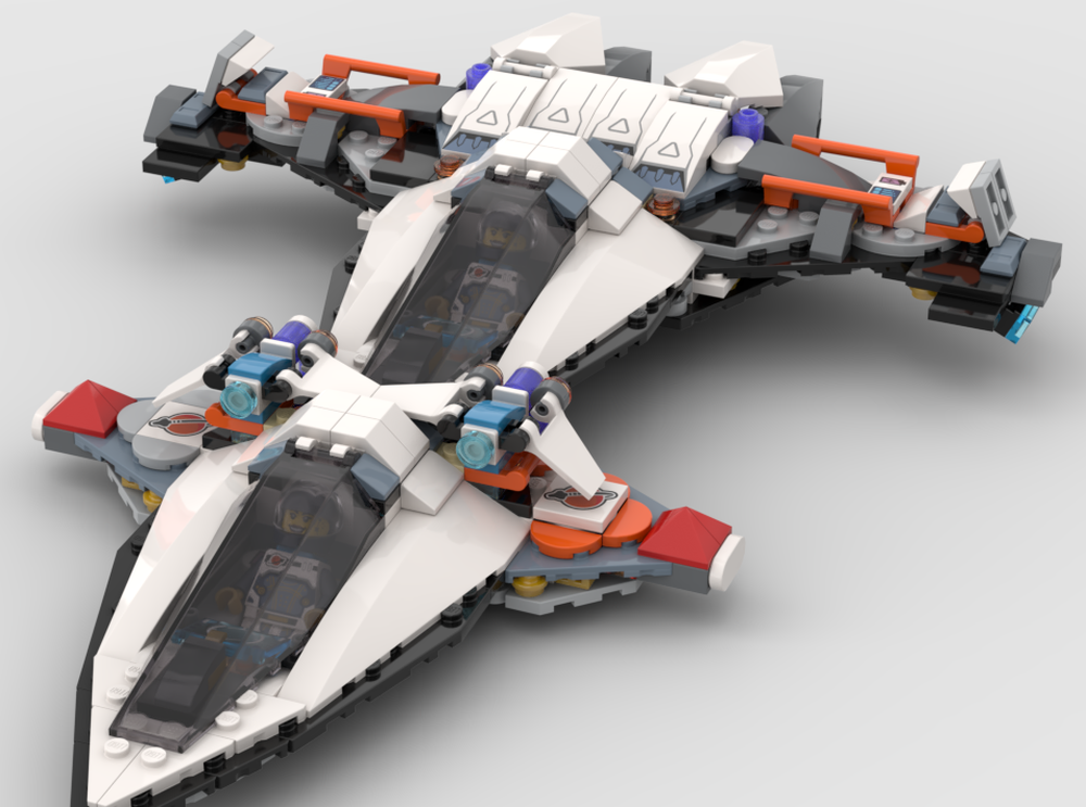 LEGO MOC Interstellar Spaceship (2x 60430) by sgtscoopy | Rebrickable ...