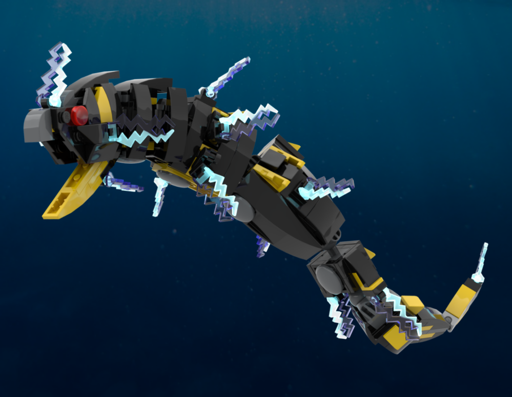 LEGO MOC Electric Eel by Sawdust_Mocs | Rebrickable - Build with LEGO