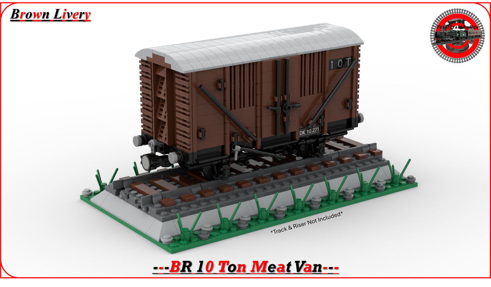 LEGO MOC (Brown Livery) BR 10 Ton Meat Van (8-W) by FatalTrainBuilds ...