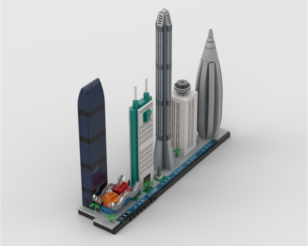LEGO MOC Shenzhen Skyline by Skyline_Lover | Rebrickable - Build with LEGO