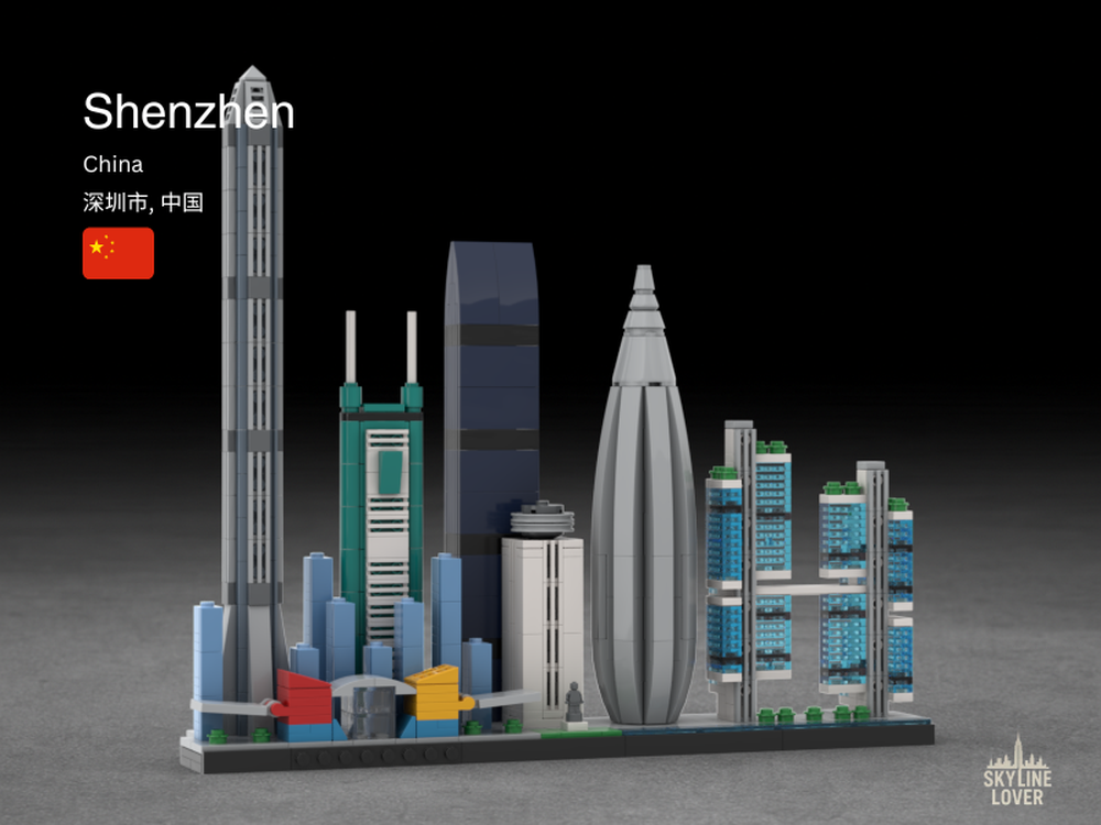LEGO MOC Shenzhen Skyline by Skyline_Lover | Rebrickable - Build with LEGO