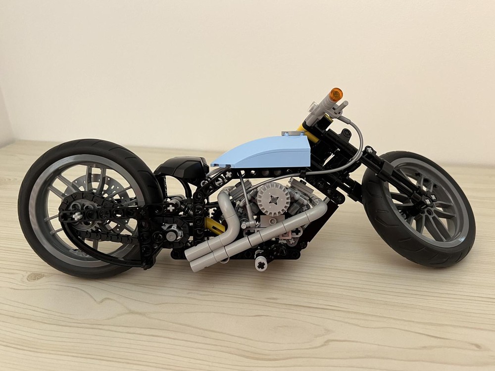 LEGO MOC Custom Chopper by s90sml | Rebrickable - Build with LEGO