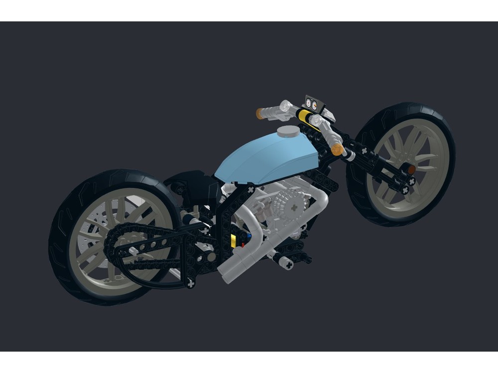 LEGO MOC Custom Chopper by s90sml | Rebrickable - Build with LEGO