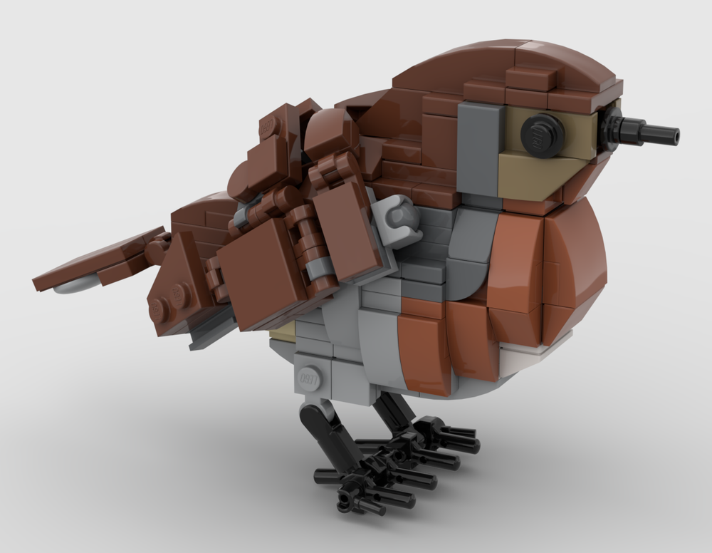 LEGO MOC Eurasian Robin by Studsmith | Rebrickable - Build with LEGO