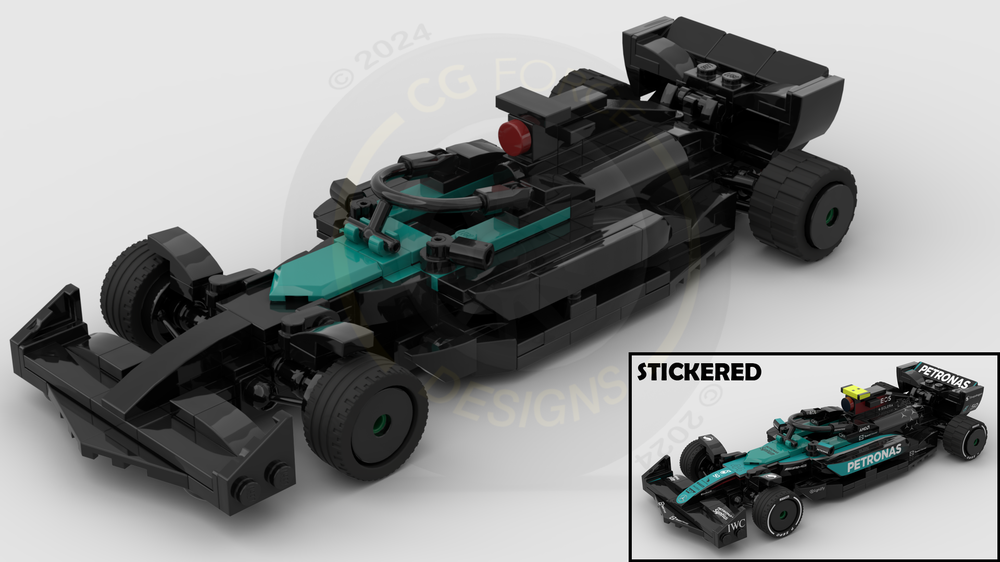 LEGO MOC F1 Mercedes W15 - Singapore by CGForceDesigns | Rebrickable ...