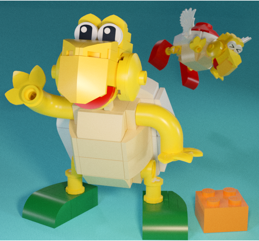 LEGO MOC Koopa Troopa by jheewee | Rebrickable - Build with LEGO