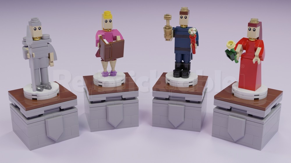 LEGO MOC Medieval Statues by Steinedieb | Rebrickable - Build with LEGO