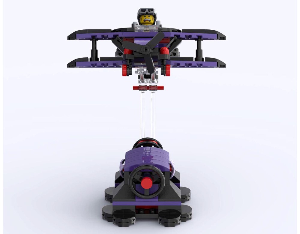 LEGO MOC MINI AEREO -BIPLANE BLACK-PURPLE- by EmanueLego | Rebrickable ...