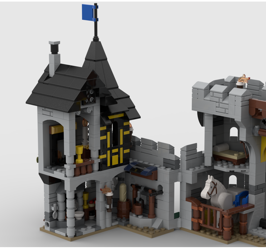 LEGO MOC Black Falcons Fortress by MidiBricks | Rebrickable - Build ...