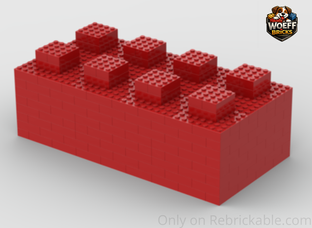 LEGO MOC-194964 Lego 2x4 brick by Woeff Bricks | Rebrickable - Build ...