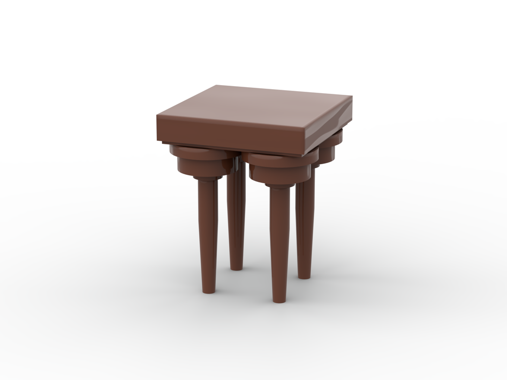 LEGO MOC Wooden Stool - Minifig Scaled by Motions_King | Rebrickable ...