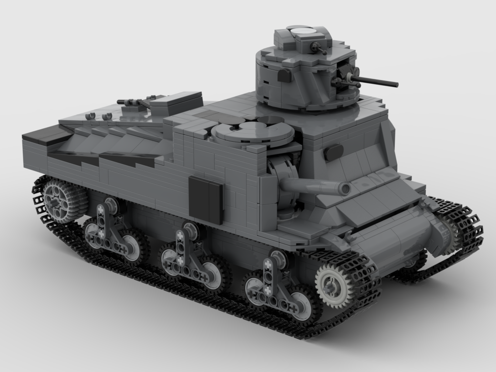 LEGO MOC M3 Lee I - Medium Tank by etphhm | Rebrickable - Build with LEGO