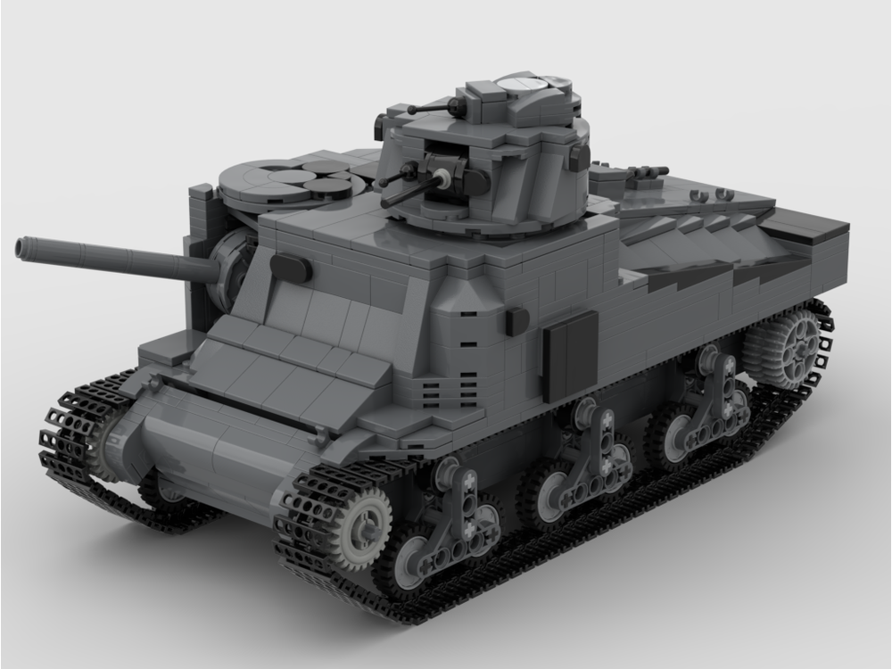 Lego Moc M3 Lee I Medium Tank By Etphhm Rebrickable Build With Lego