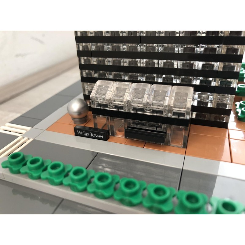 LEGO MOC Willis Tower (1:1000 scale) by Brickitecture.eu | Rebrickable ...
