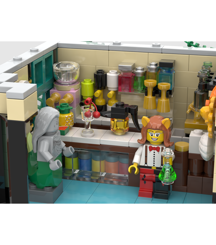 Lego Moc Hermit Crab Ocean Themed Bar By Caesar12138 Rebrickable Build With Lego
