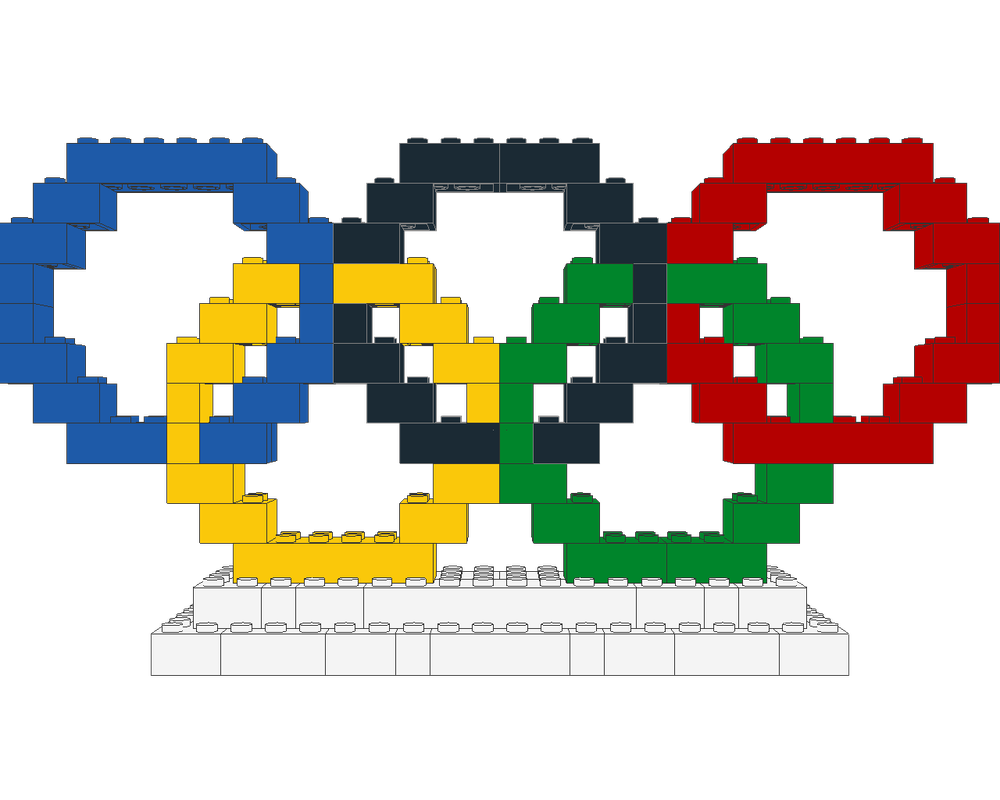 LEGO MOC-194995 6166 Olympic Rings by julien1001 | Rebrickable - Build ...