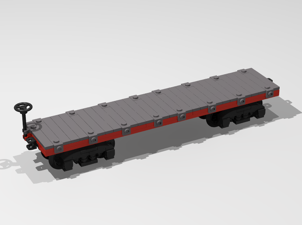 LEGO MOC D&RGW Narrow Gauge Flatcar by jhhpp | Rebrickable - Build with ...