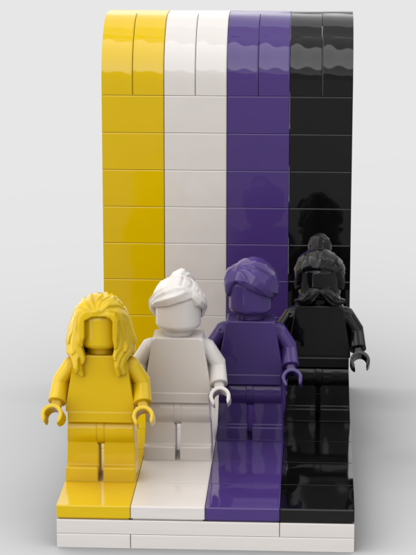 LEGO MOC Nonbinary Flag - Everyone is Awesome by HoneyBeeAce ...
