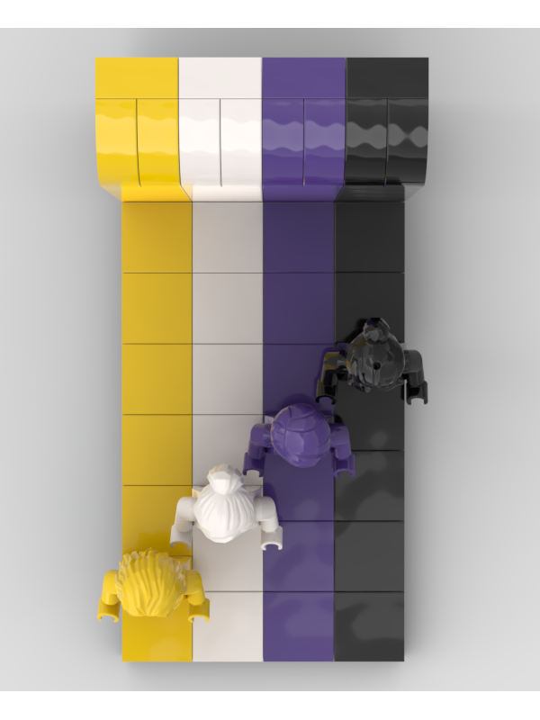 LEGO MOC Nonbinary Flag - Everyone is Awesome by HoneyBeeAce ...