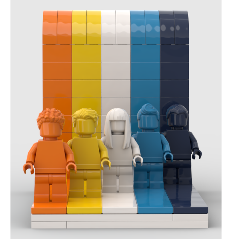 LEGO MOC Aroace Flag - Everyone is Awesome by HoneyBeeAce | Rebrickable ...