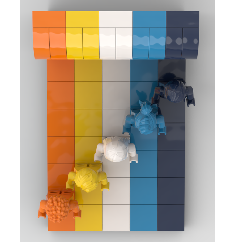 LEGO MOC Aroace Flag - Everyone is Awesome by HoneyBeeAce | Rebrickable ...