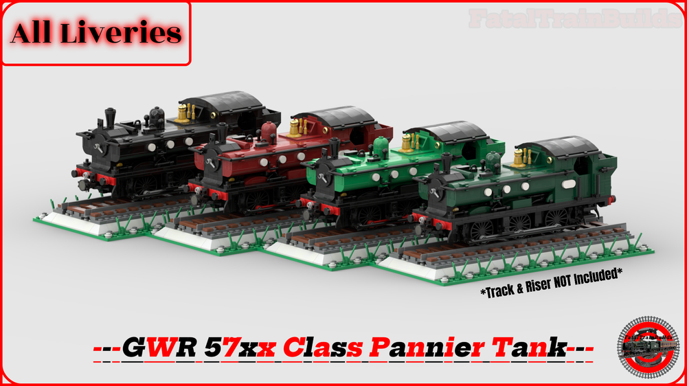 LEGO MOC (Pack) GWR 57xx Class (8w) by FatalTrainBuilds | Rebrickable ...