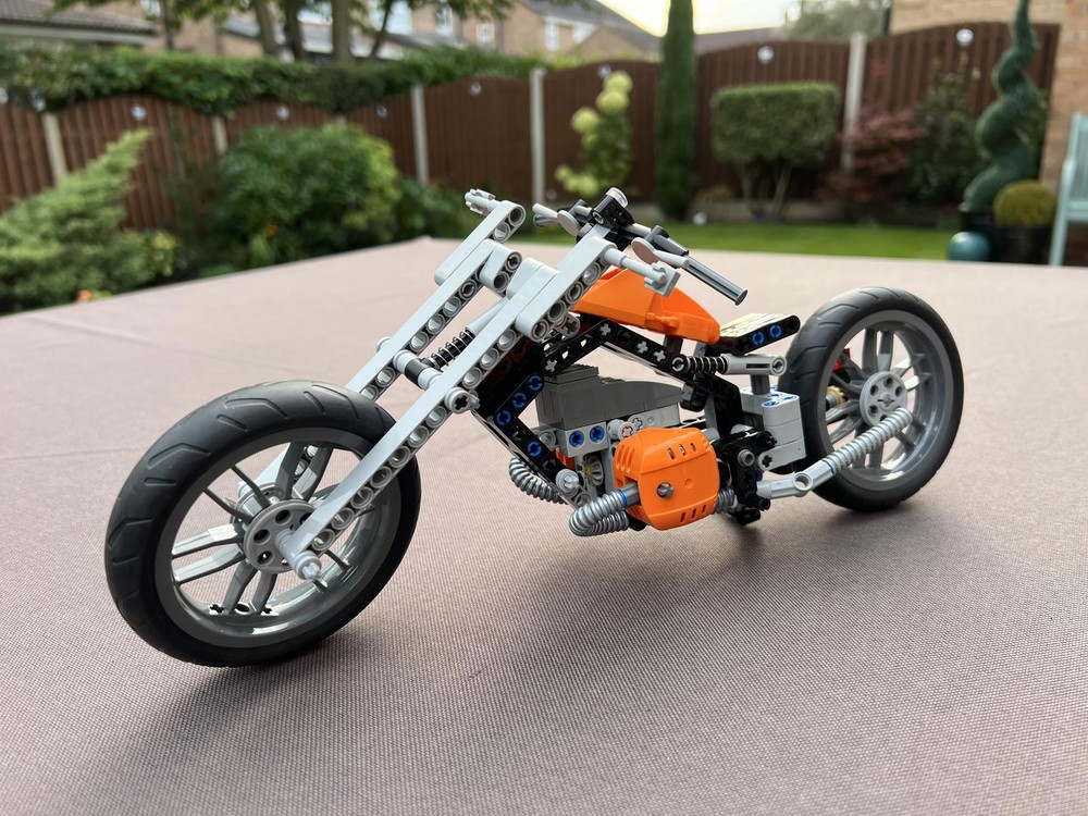 LEGO MOC Long-Fork Chopper by s90sml | Rebrickable - Build with LEGO