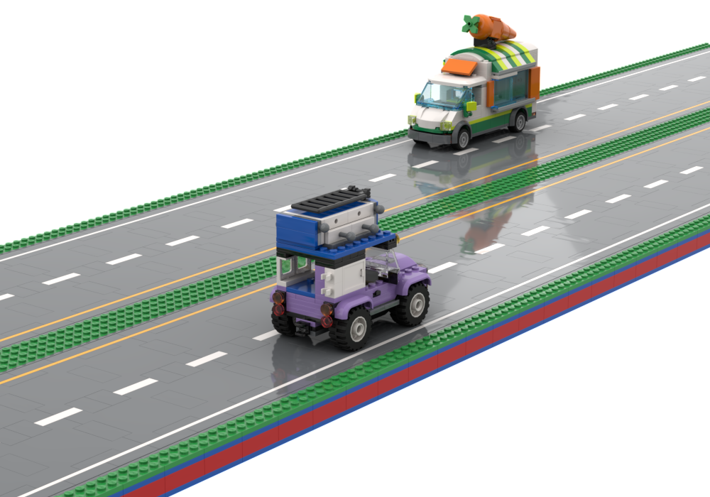 LEGO MOC Highway Segment by OrchardBuilds | Rebrickable - Build with LEGO