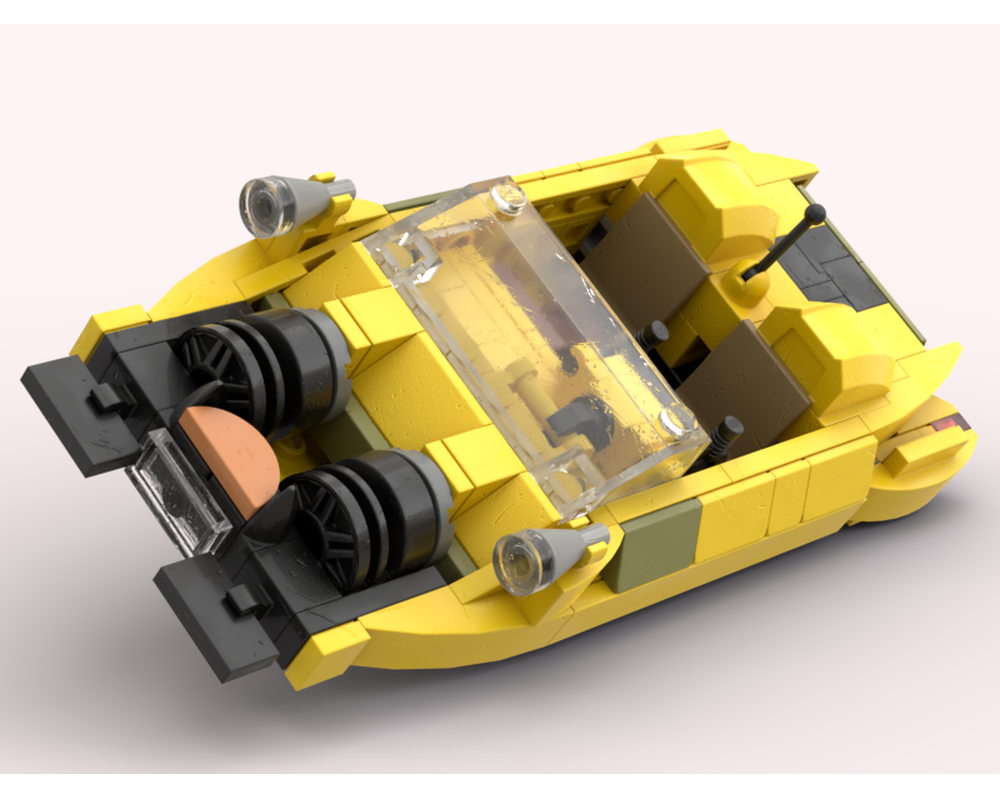 LEGO MOC X-J6 Coruscant Airspeeder by Dex Bricks | Rebrickable - Build ...