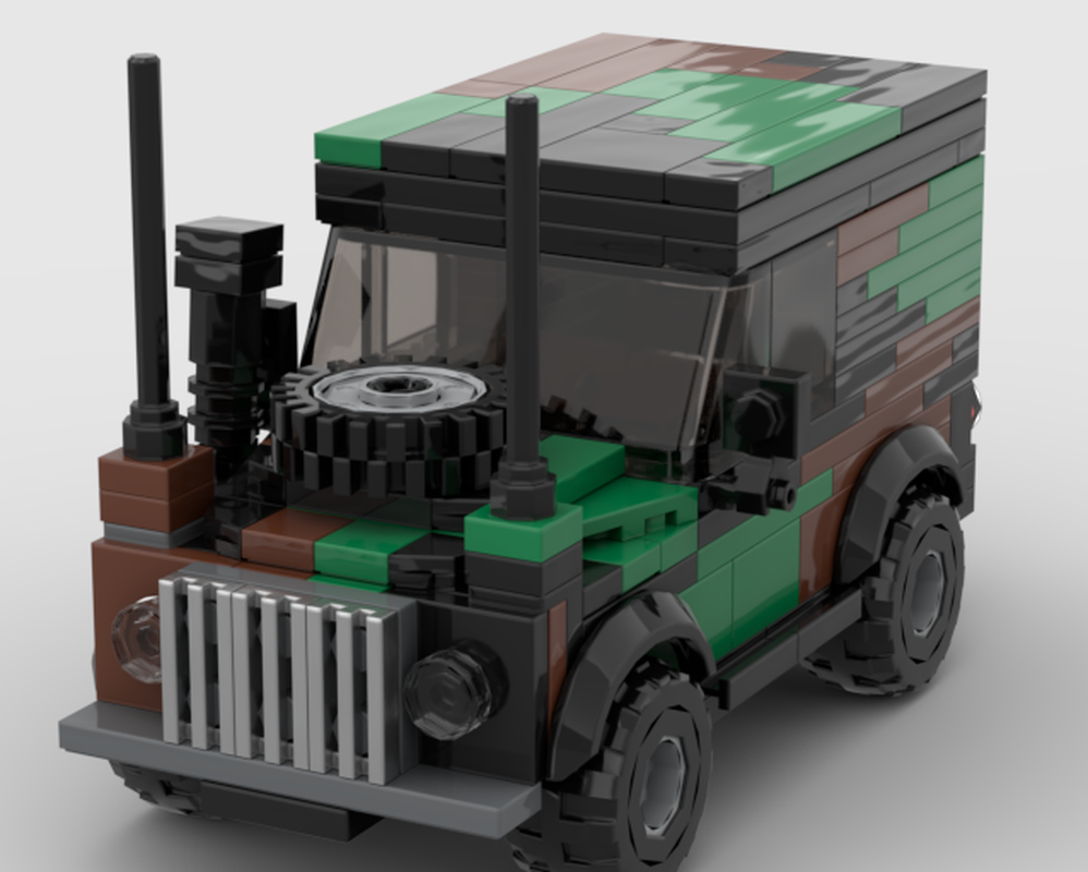 LEGO MOC Land Rover Defender Woodland Camo by Caroholic | Rebrickable ...