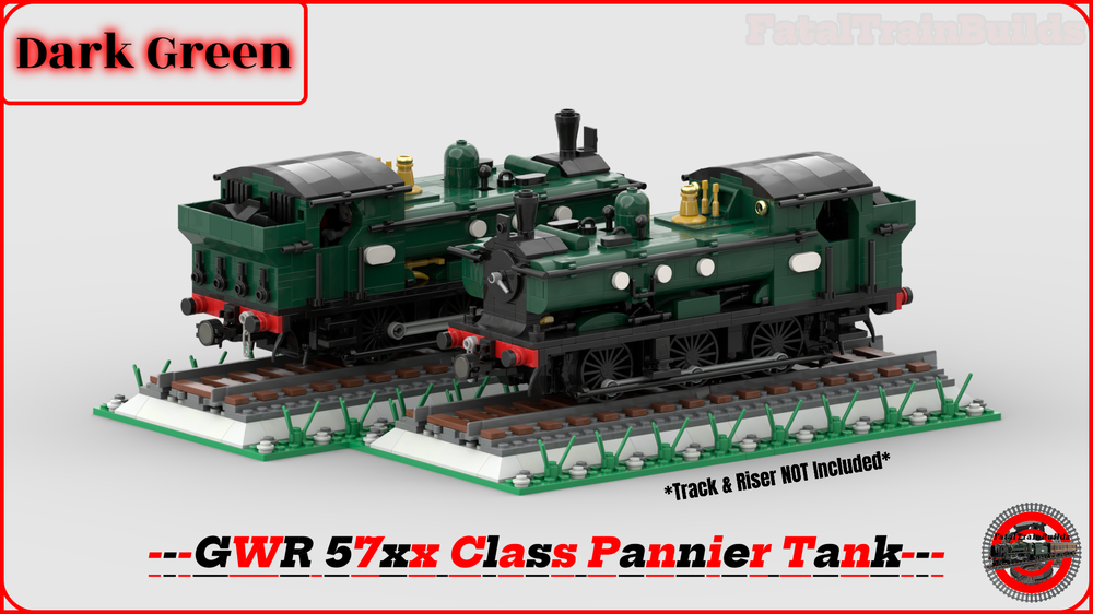 LEGO MOC (Dark Green) GWR 57xx Class (8w) by FatalTrainBuilds ...