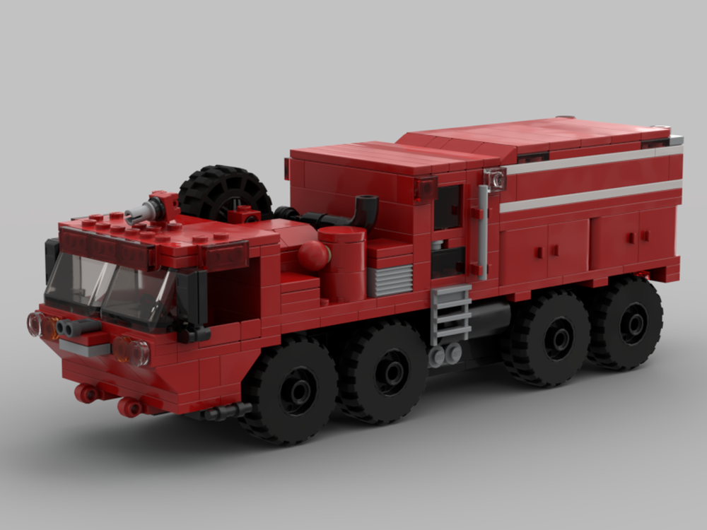 LEGO MOC Oshkosh HEMTT Fire Truck by JIDBrickCreations | Rebrickable - Build with LEGO
