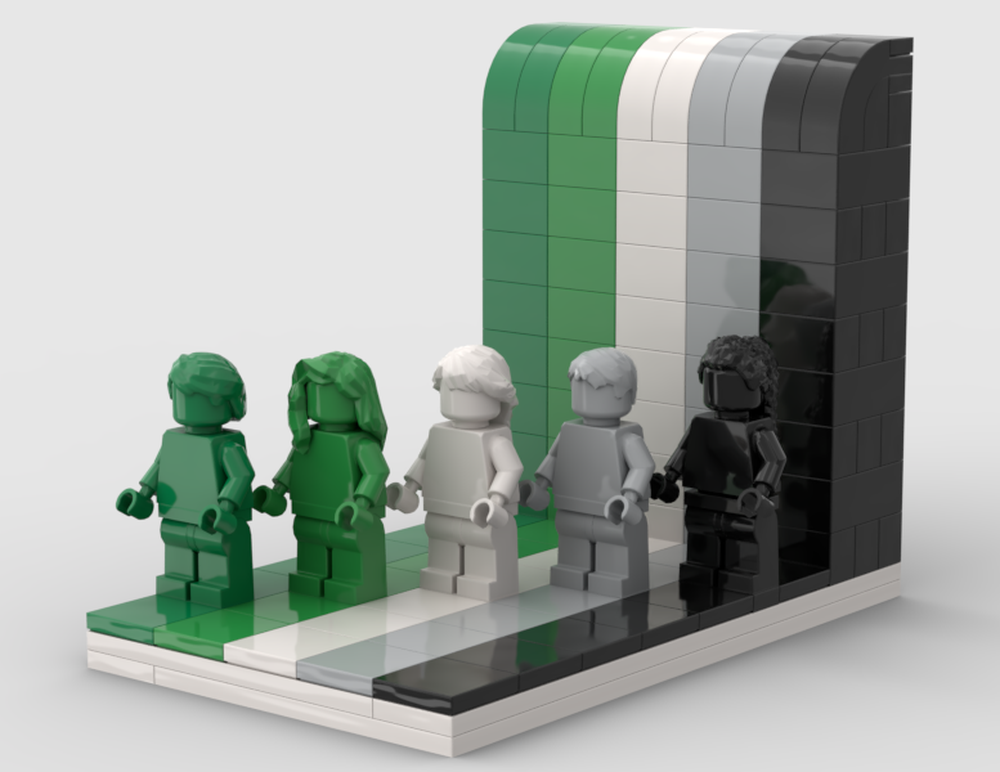 LEGO MOC-195089 Aromantic Flag - Everyone is Awesome by HoneyBeeAce ...