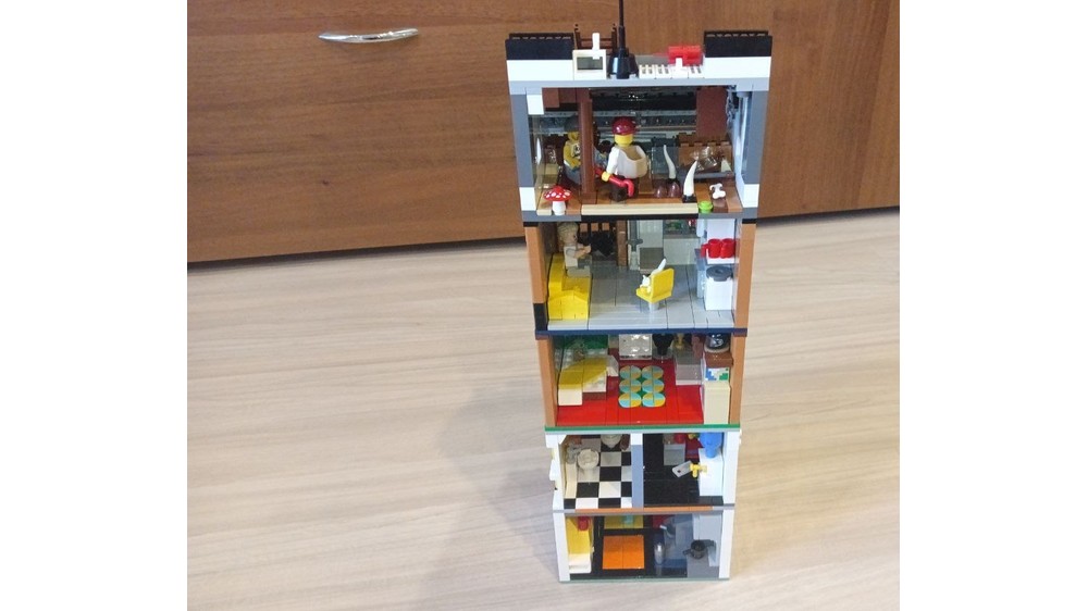 Lego Moc Modular House Kebab Shop With Apartments By Kovchenkovskiy