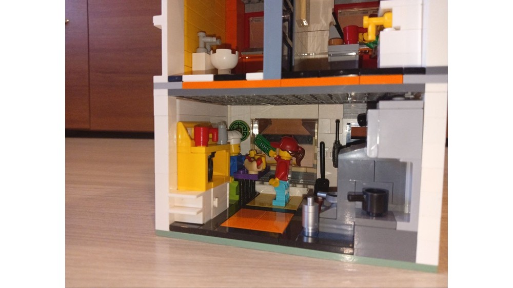 Lego Moc Modular House Kebab Shop With Apartments By Kovchenkovskiy