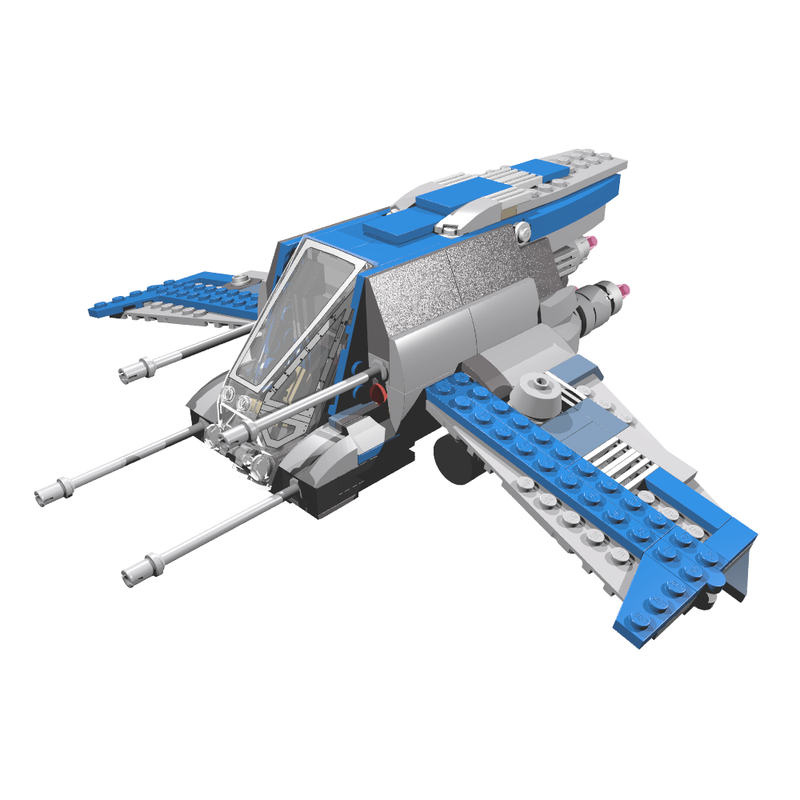 LEGO MOC-19514 75149 Guppy Starship by Berth | Rebrickable - Build with ...