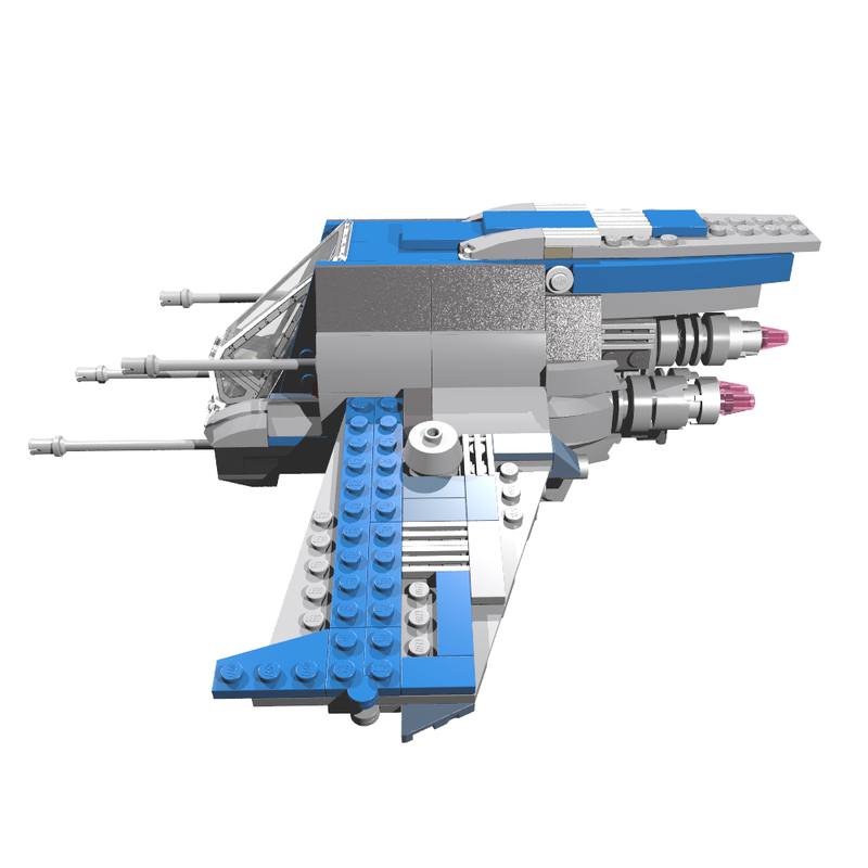 LEGO MOC 75149 Guppy Starship by Berth | Rebrickable - Build with LEGO