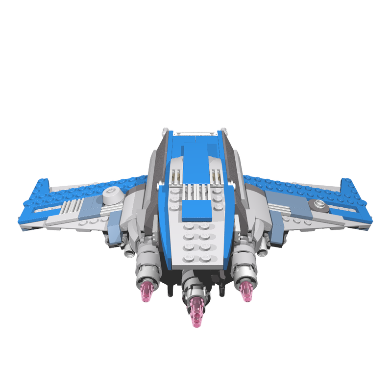 LEGO MOC 75149 Guppy Starship by Berth | Rebrickable - Build with LEGO