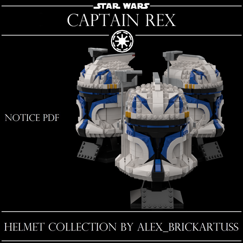 LEGO MOC helmet Captain rex by Alex_BricKartuss | Rebrickable - Build ...