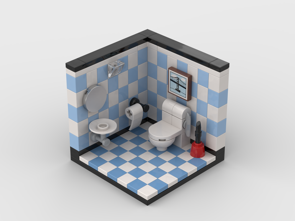 LEGO MOC Restroom by BrickHappens | Rebrickable - Build with LEGO