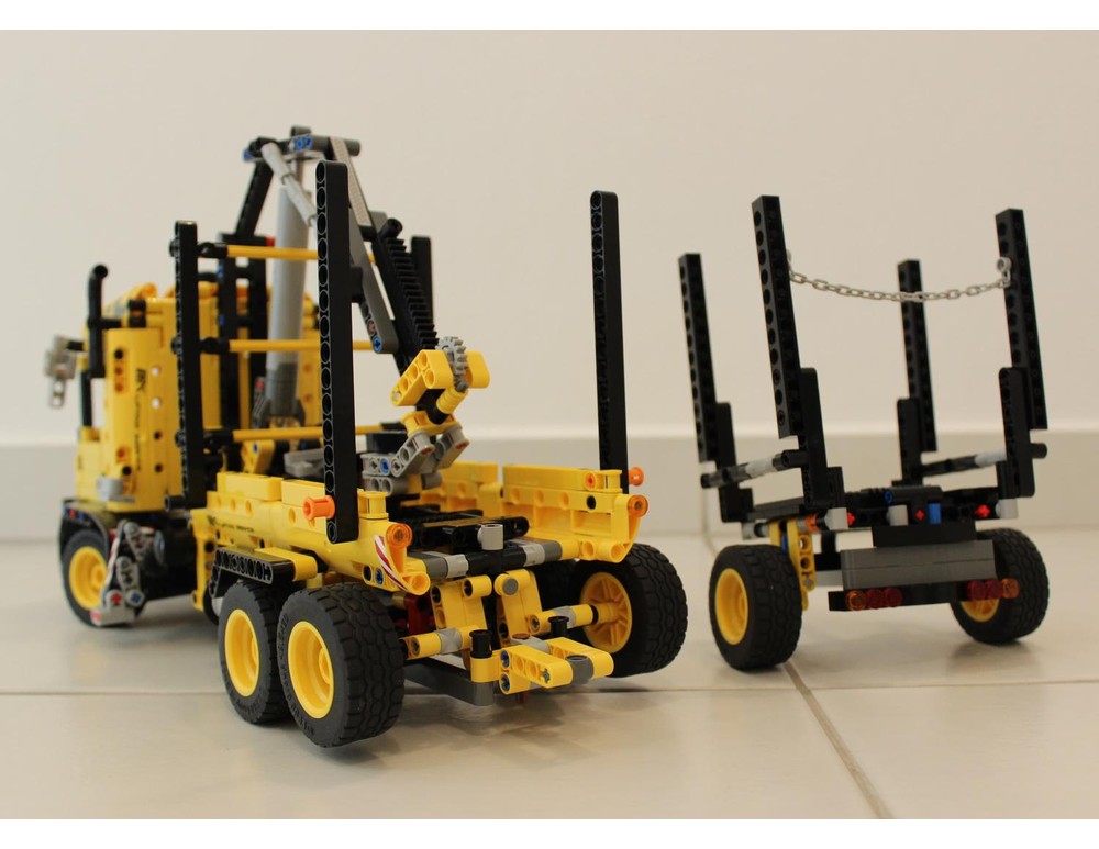 Lego Moc Log Truck 42108 Alternative Model By Omanb571 Rebrickable