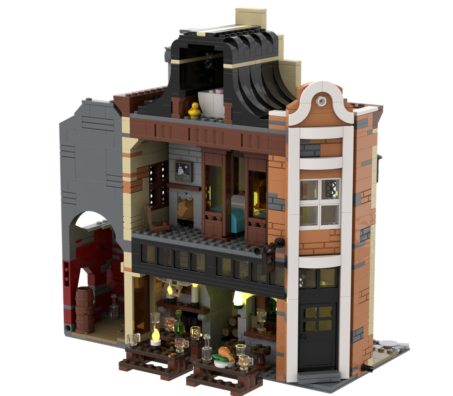 LEGO MOC The Leaky Cauldron by JD Bricks | Rebrickable - Build with LEGO