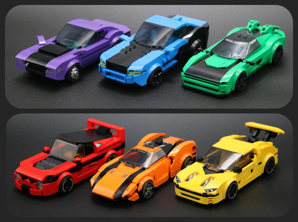 LEGO MOC Speed Champion Alt-build Rainbow by Brick_Lizard | Rebrickable ...