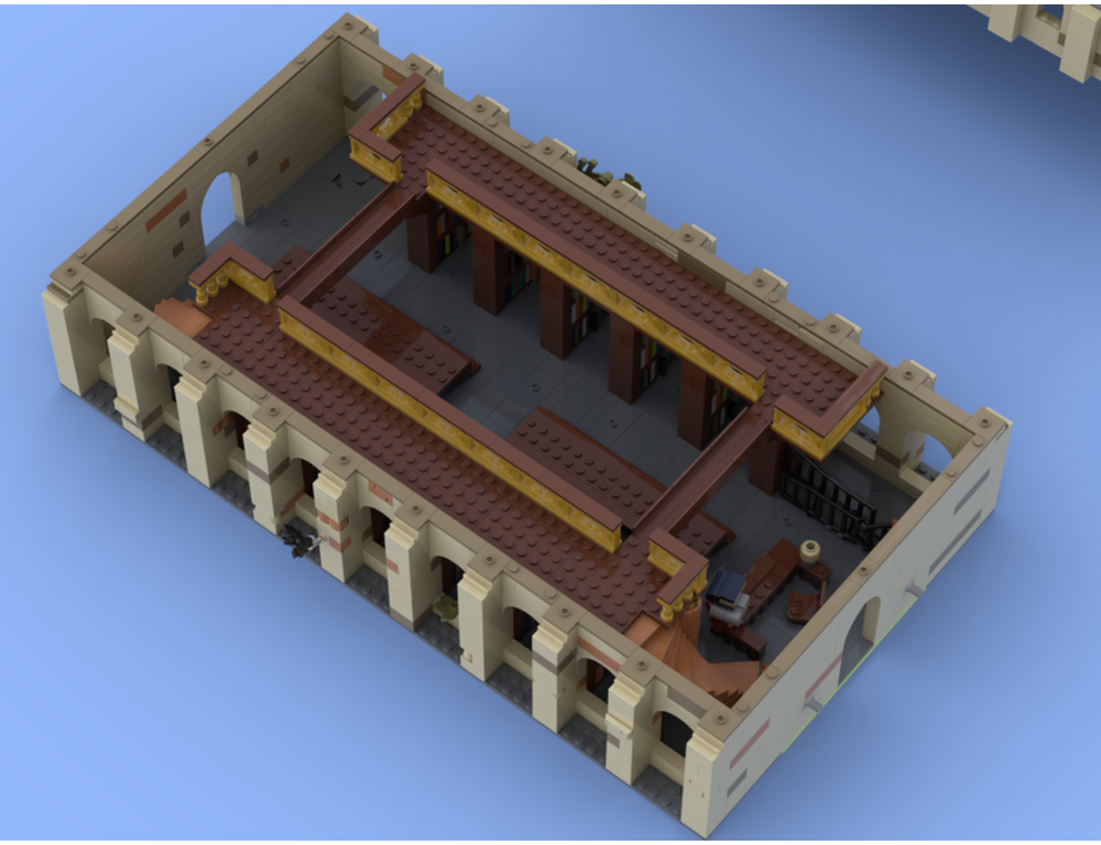 Lego Moc Lego Hogwarts Library Long Gallery By Raviolifarmer